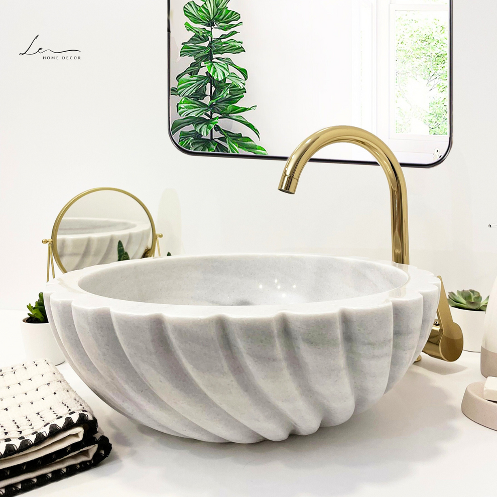 The Cruller Marble Wash Basin – Le Home Decor Studio