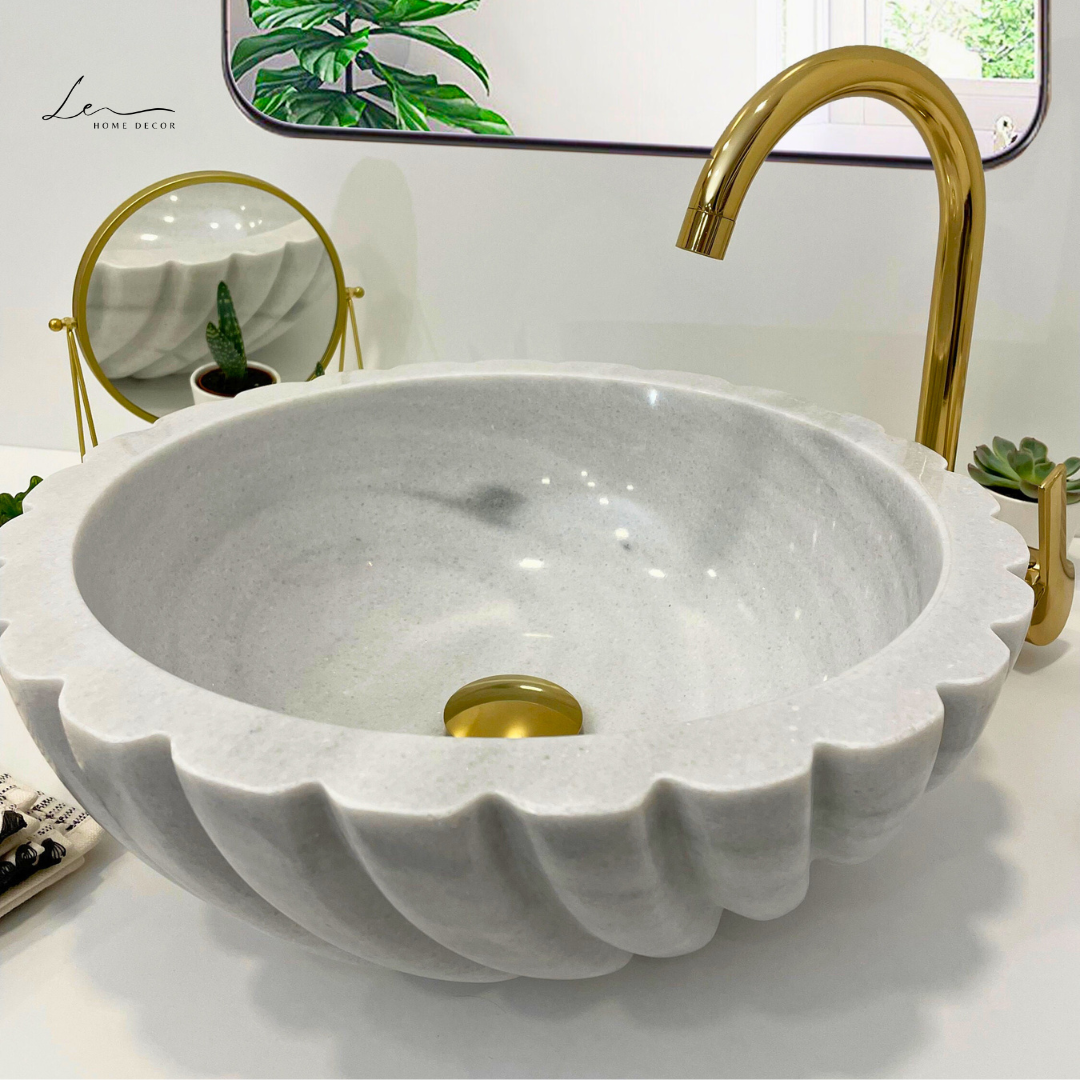 The Cruller Marble Wash Basin – Le Home Decor Studio