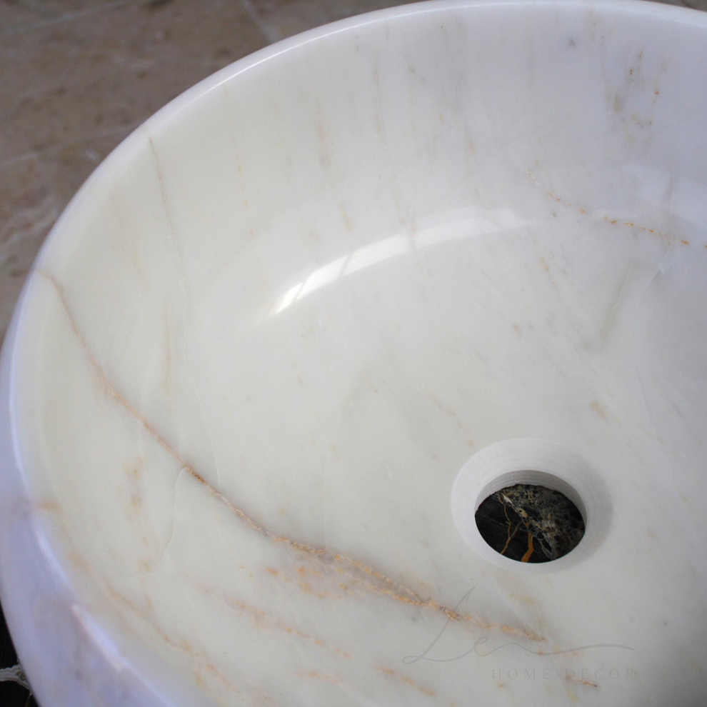 The Minimalist Round Marble Wash Basin – Le Home Decor Studio