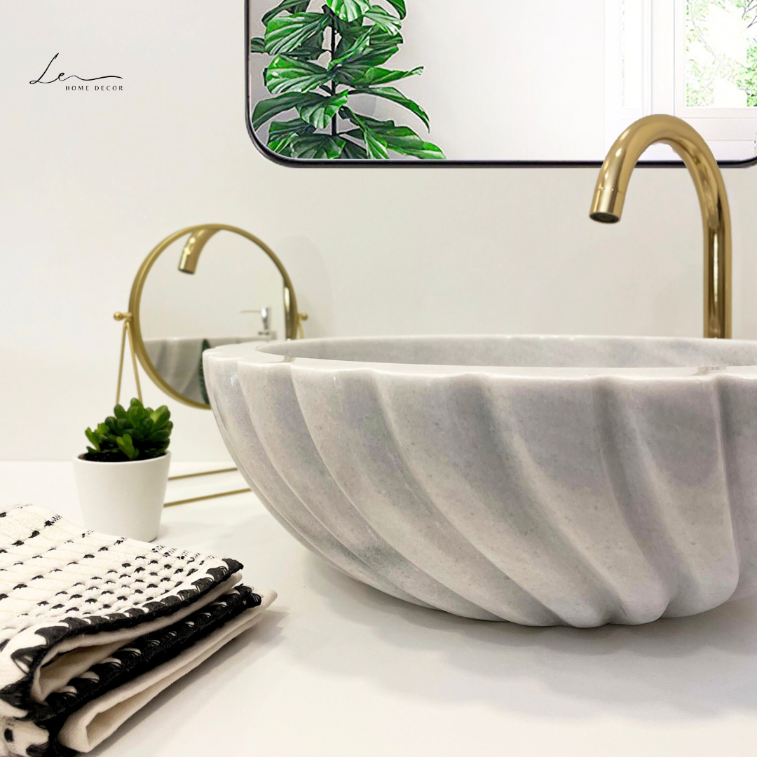 The Cruller Marble Wash Basin – Le Home Decor Studio